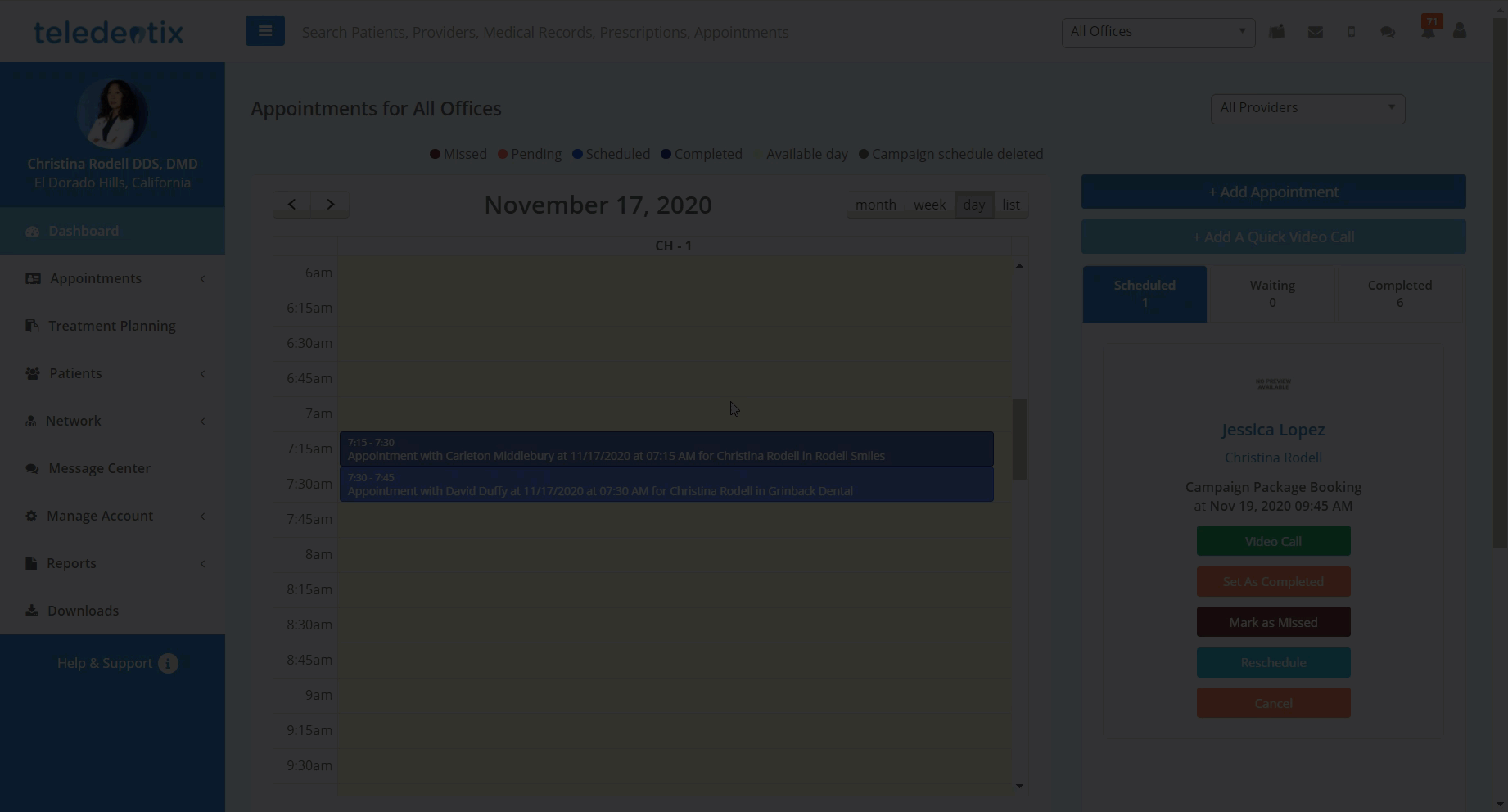 Teledentix Notes Feature